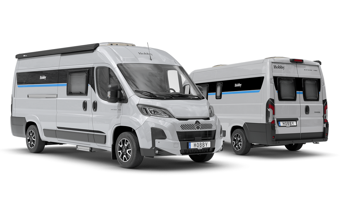 The Hobby ONTOUR VAN: The stylish van with transverse or longitudinal beds